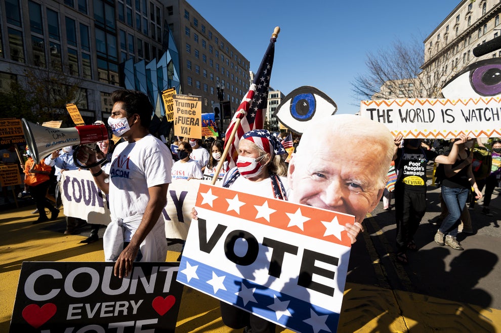 Photos: Tense Protests As Vote Count Continues