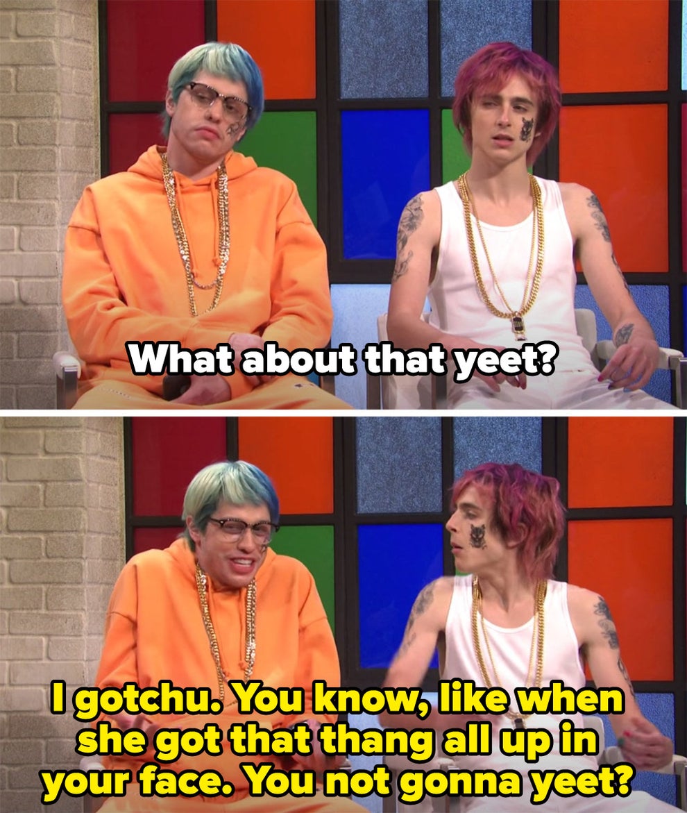 Timothée Chalamet And Pete Davidson Best Moments On "SNL"