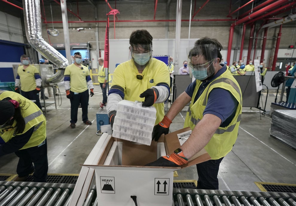 First COVID Vaccine Shipments Leave Pfizer Facility