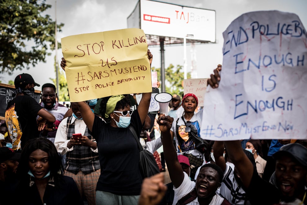 These Photos Show What The #EndSARS Movement Looked Like
