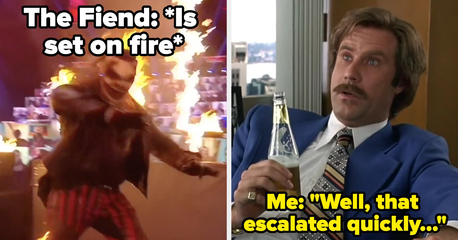 The Fiend Randy Orton WWE TLC Firefly Inferno Match