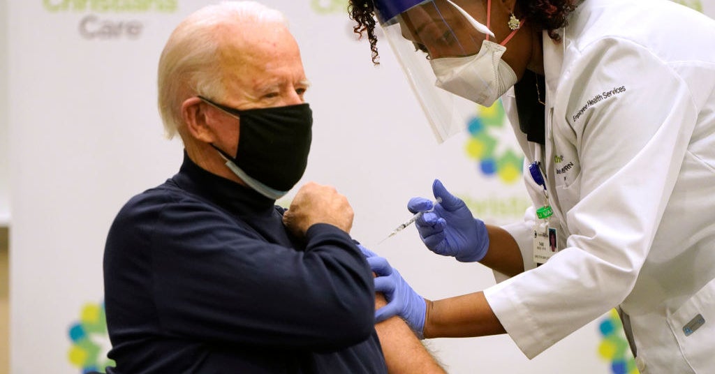 Joe Biden Received The COVID-19 Vaccine