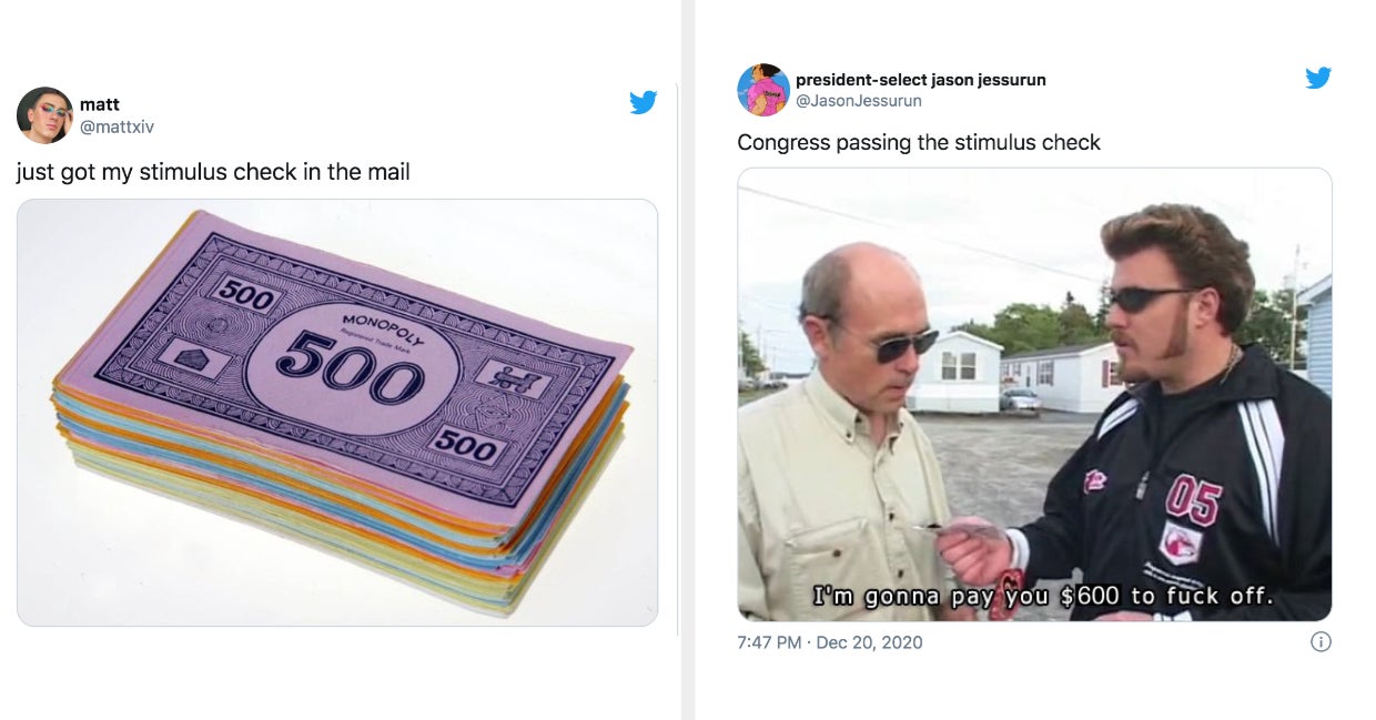 Stimulus Check COVID-19 Relief Bailout Memes