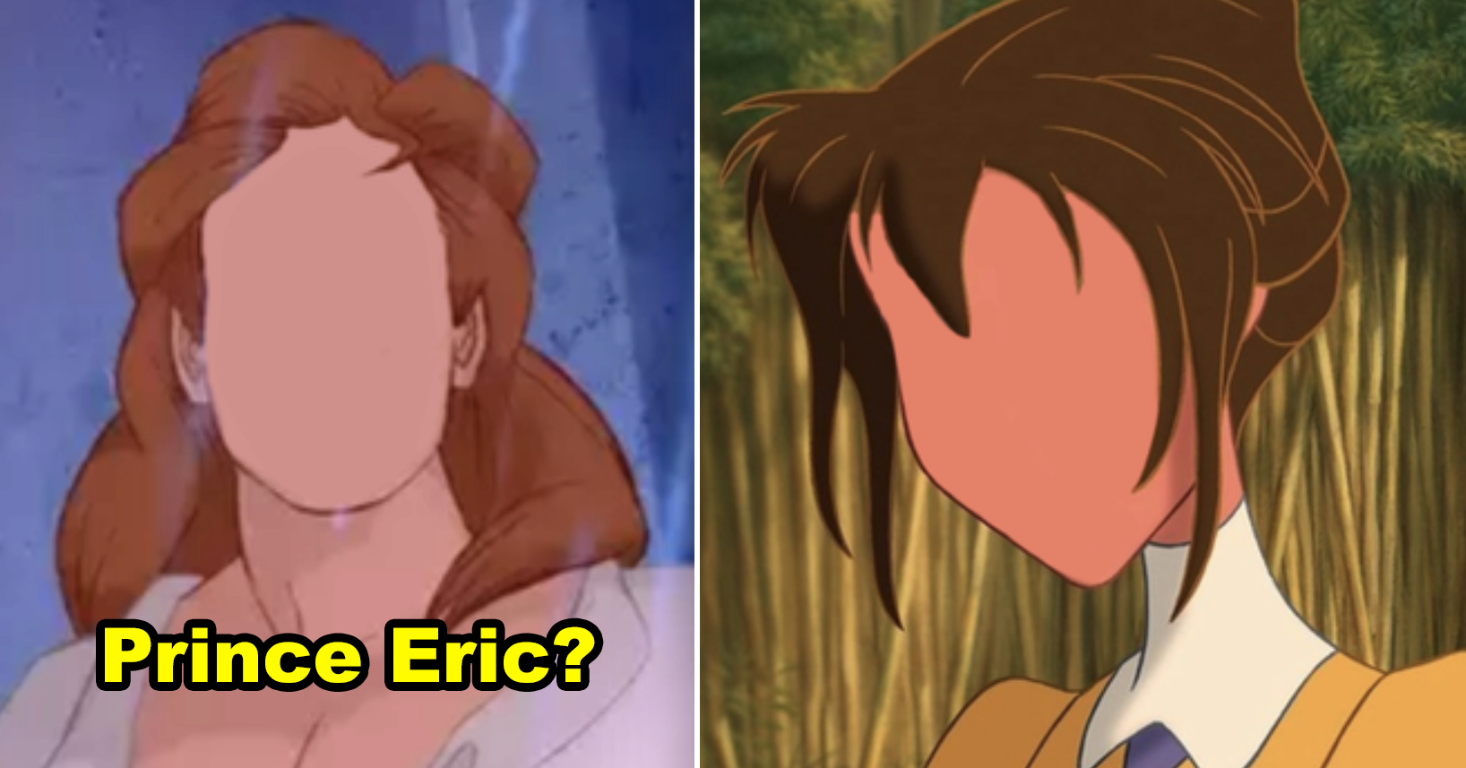 Name The Disney Characters Without Their Faces Quiz