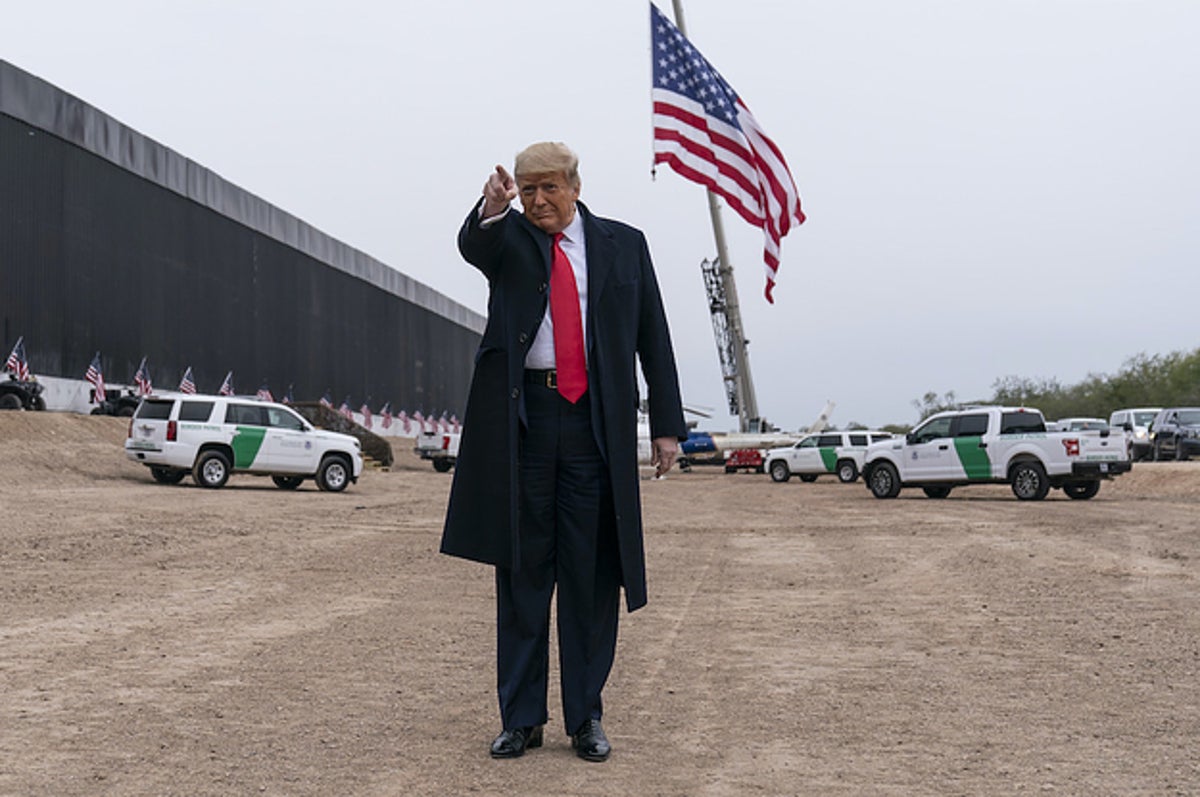 Trump Visits Border Wall Days After Attack On US Capitol