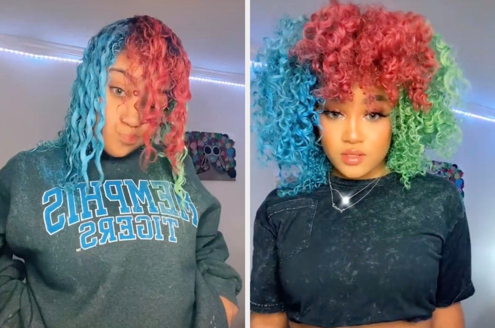 Natural Hair Wet Vs. Dry Transformations On TikTok