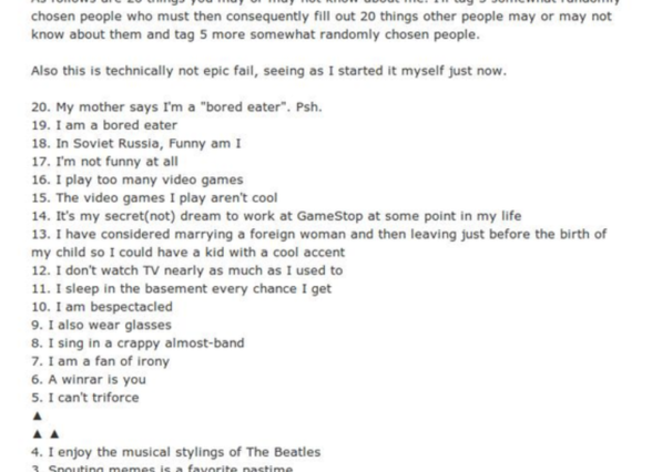 Were You Cool On Facebook In 2009?