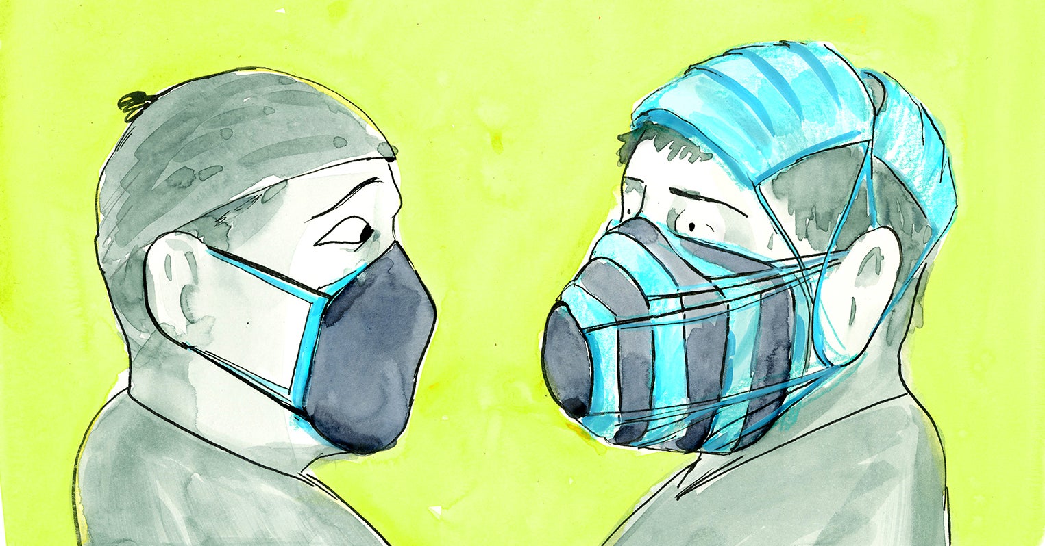Double-Masking: How Two Masks Can Keep You Safe