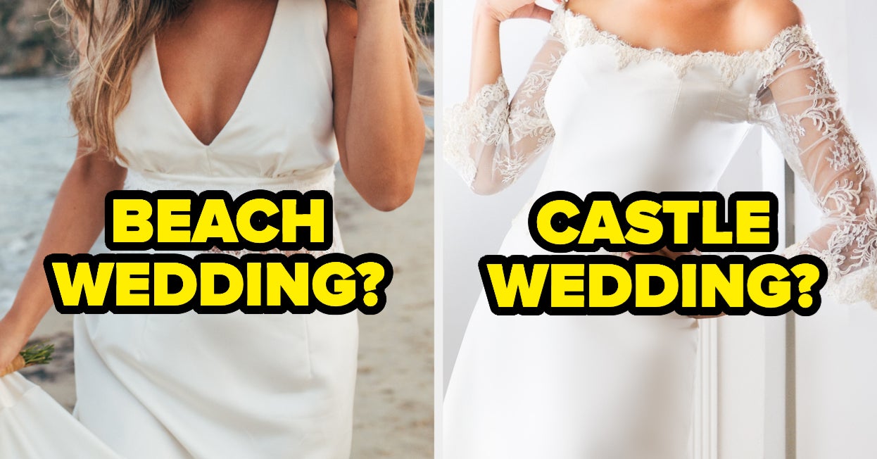 Pick One Wedding Dress Per Venue Quiz