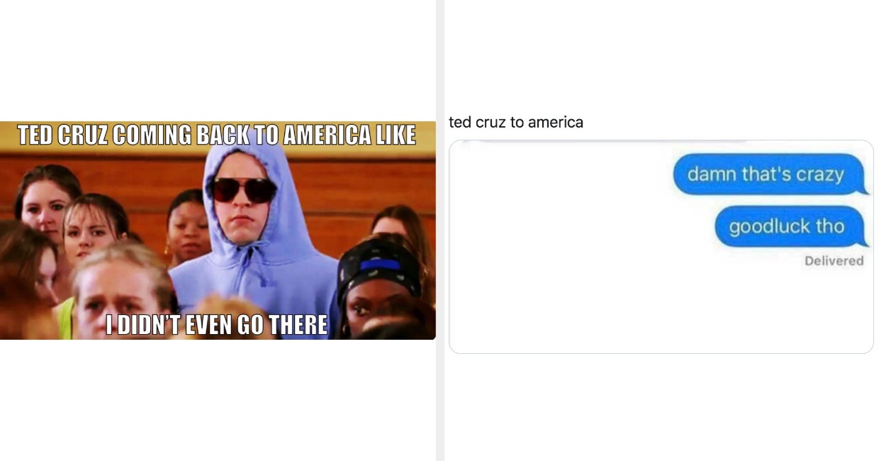 Best Tweets On Ted Cruz Going To Cancun