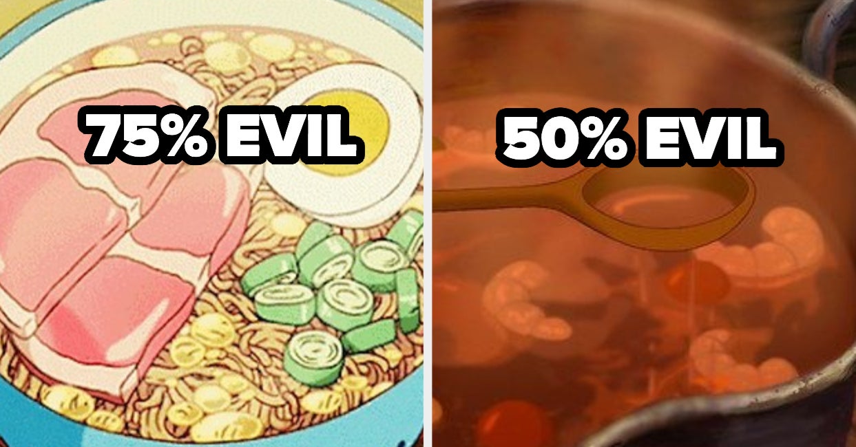 What Percent Evil Are You Based On Cartoon Food?