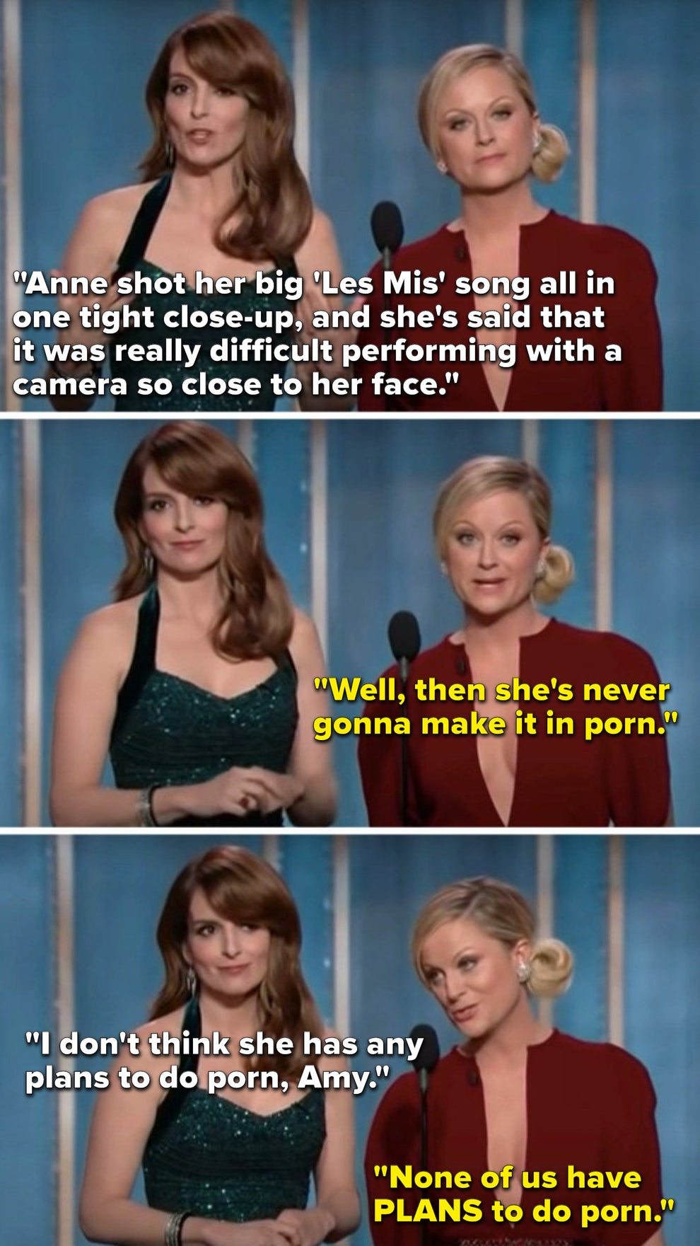 24 Great Tina Fey And Amy Poehler Golden Globes Jokes