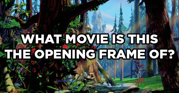 Disney Movie Opening Frame Trivia Quiz