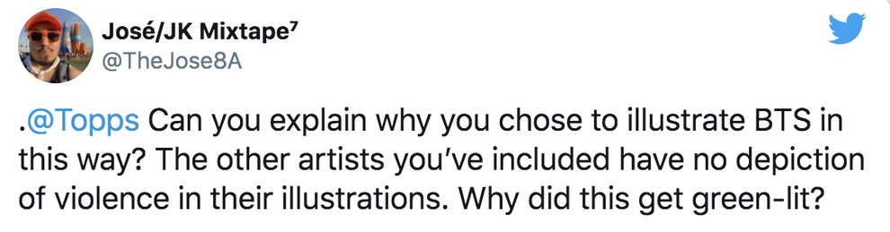 Topps Removes Grammys Card Depicting BTS