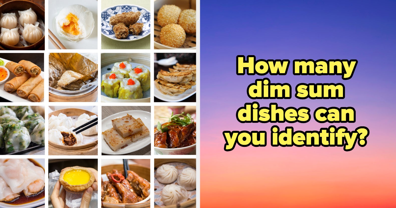 Dim Sum Food Identification Quiz