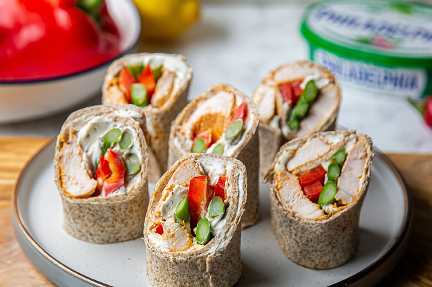 Philadelphia Chicken & Vegetable Wrap Rolls