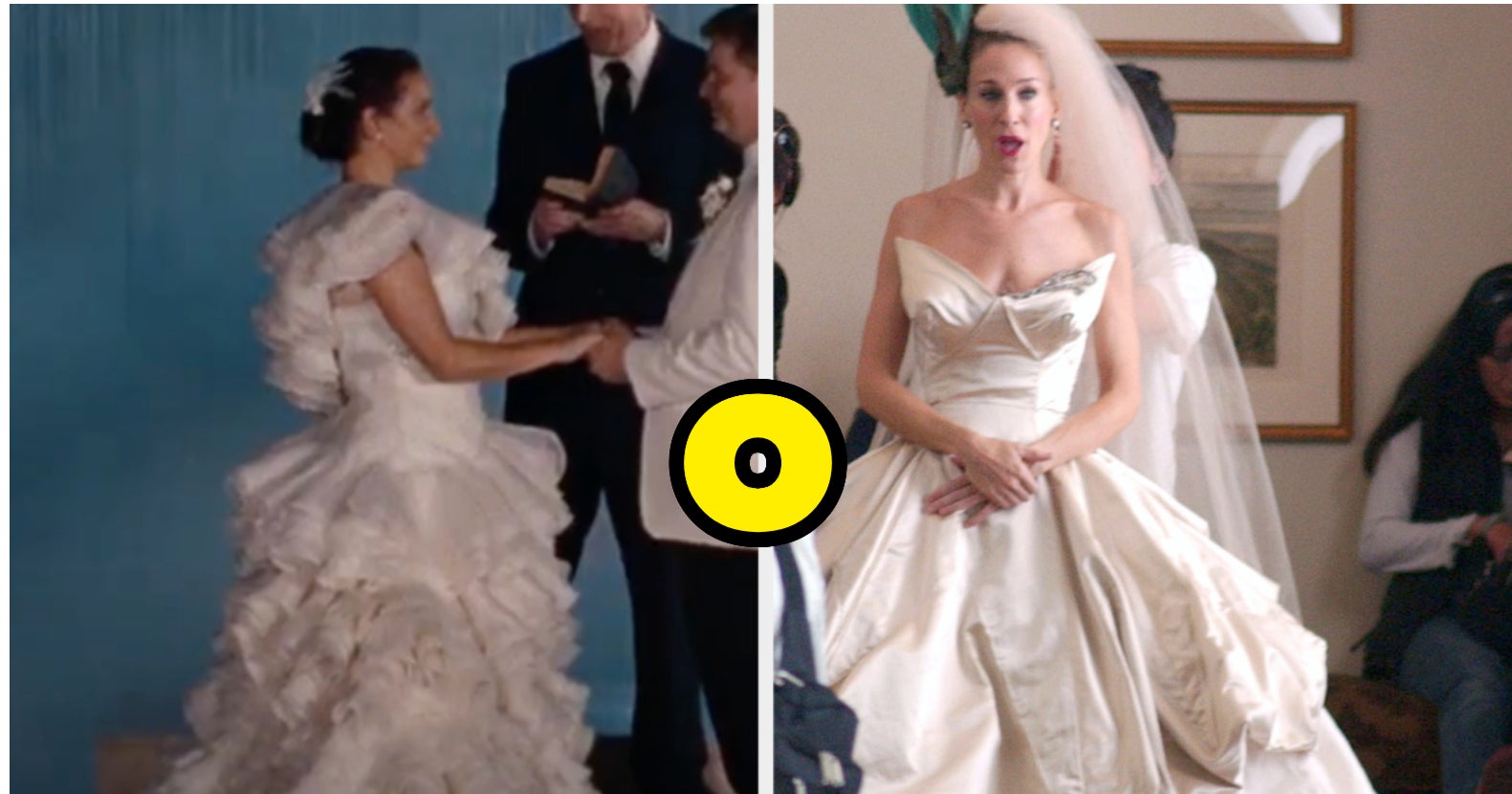 Tienes que escoger entre dos vestidos de novia de la tele o el cine ...