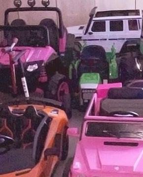 Kim Kardashian's Toy Car Garage Is Amazing