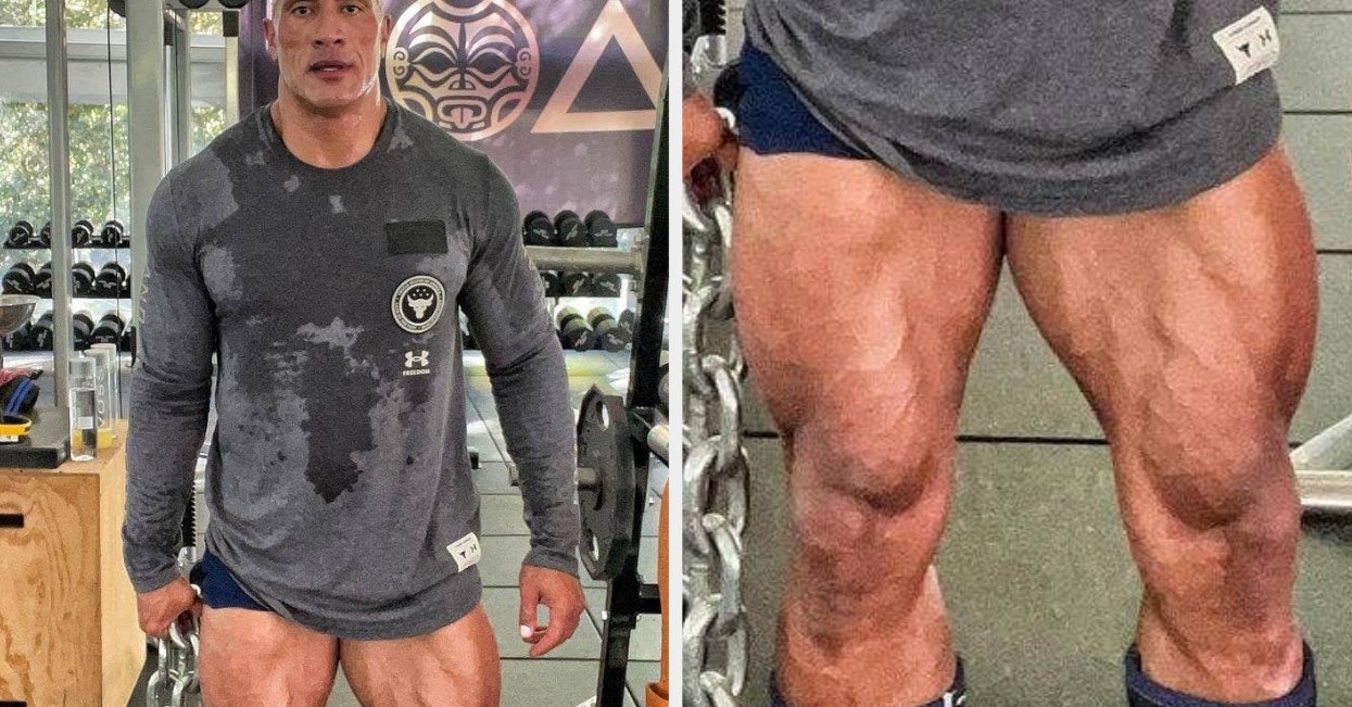dwayne johnson legs