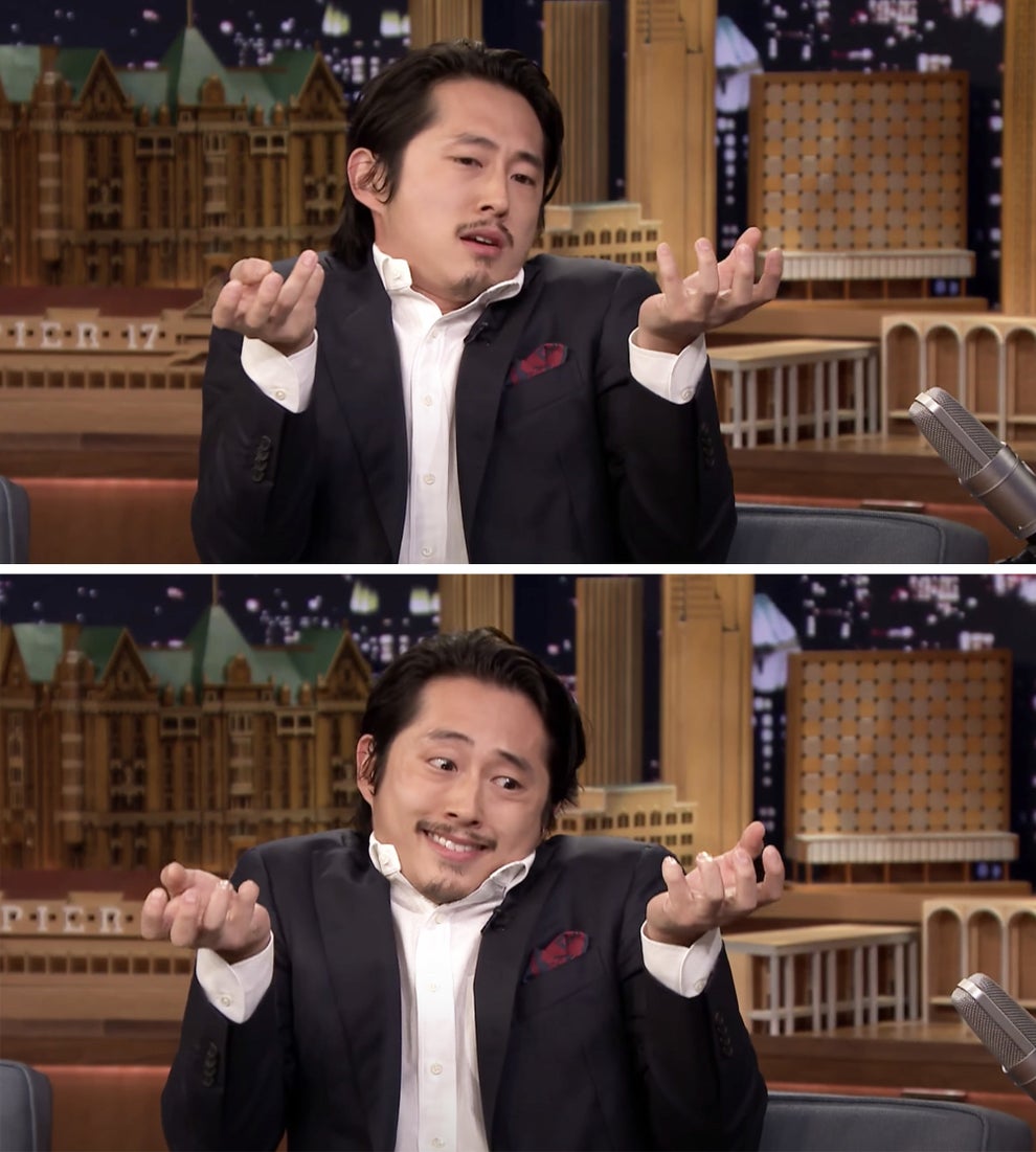 21 Steven Yeun Behind The Scenes Moments