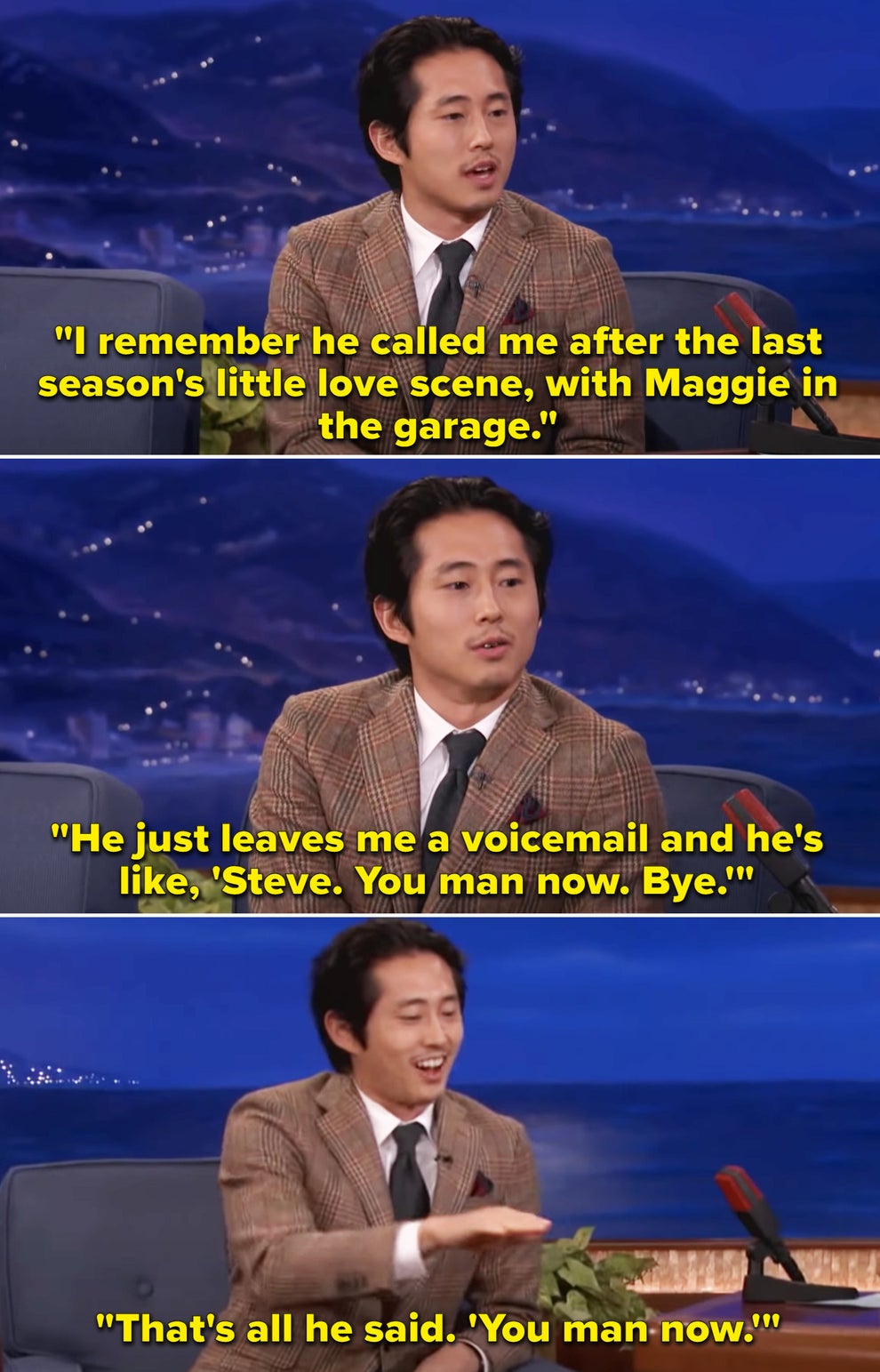 21 Steven Yeun Behind The Scenes Moments