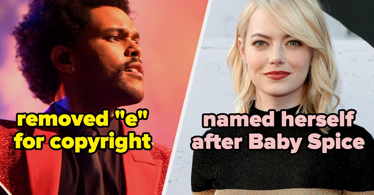 23 Stories Behind Celebrities' Stage Names
