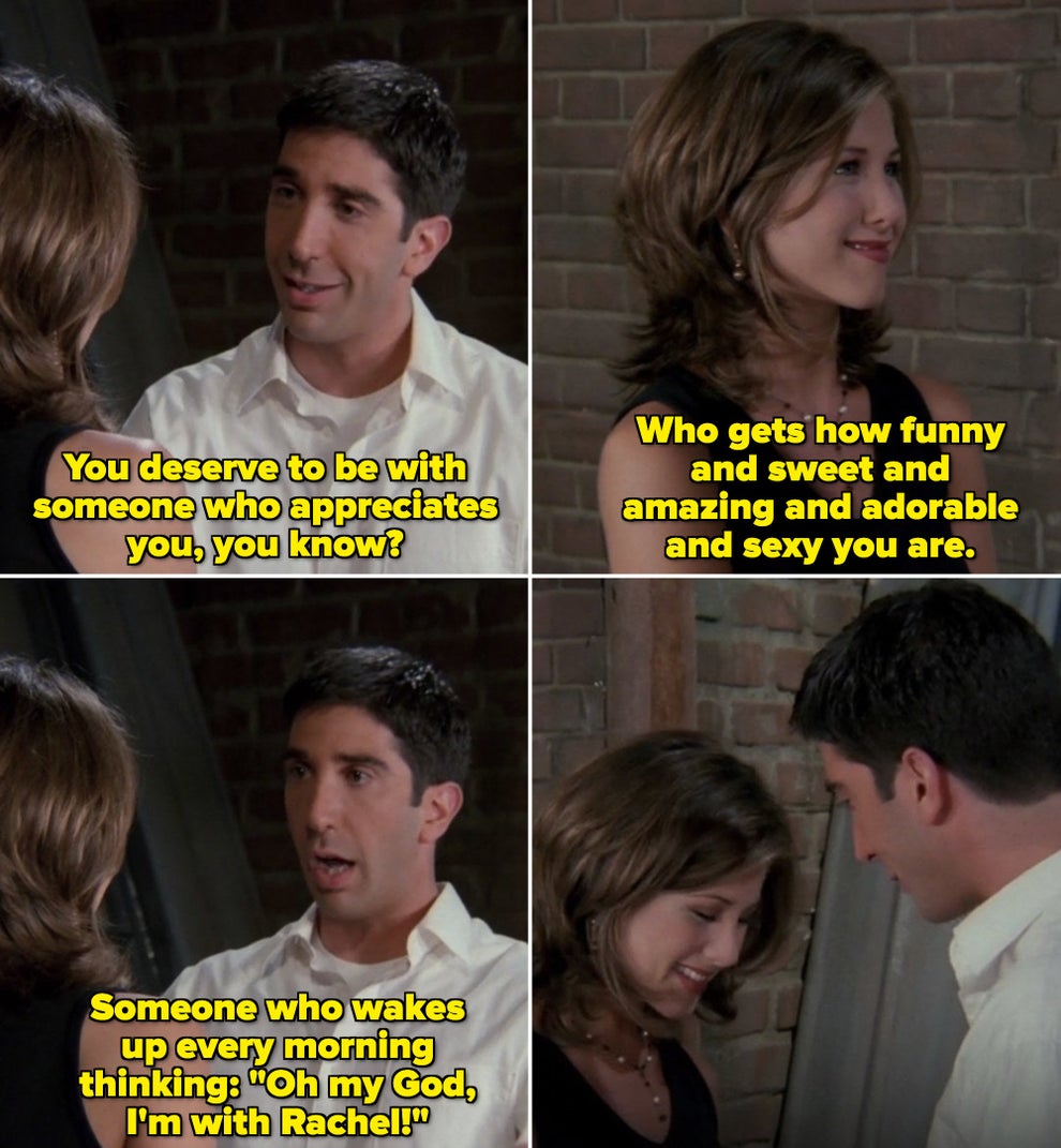 14 Ross And Rachel Moments Friends Real Chemistry
