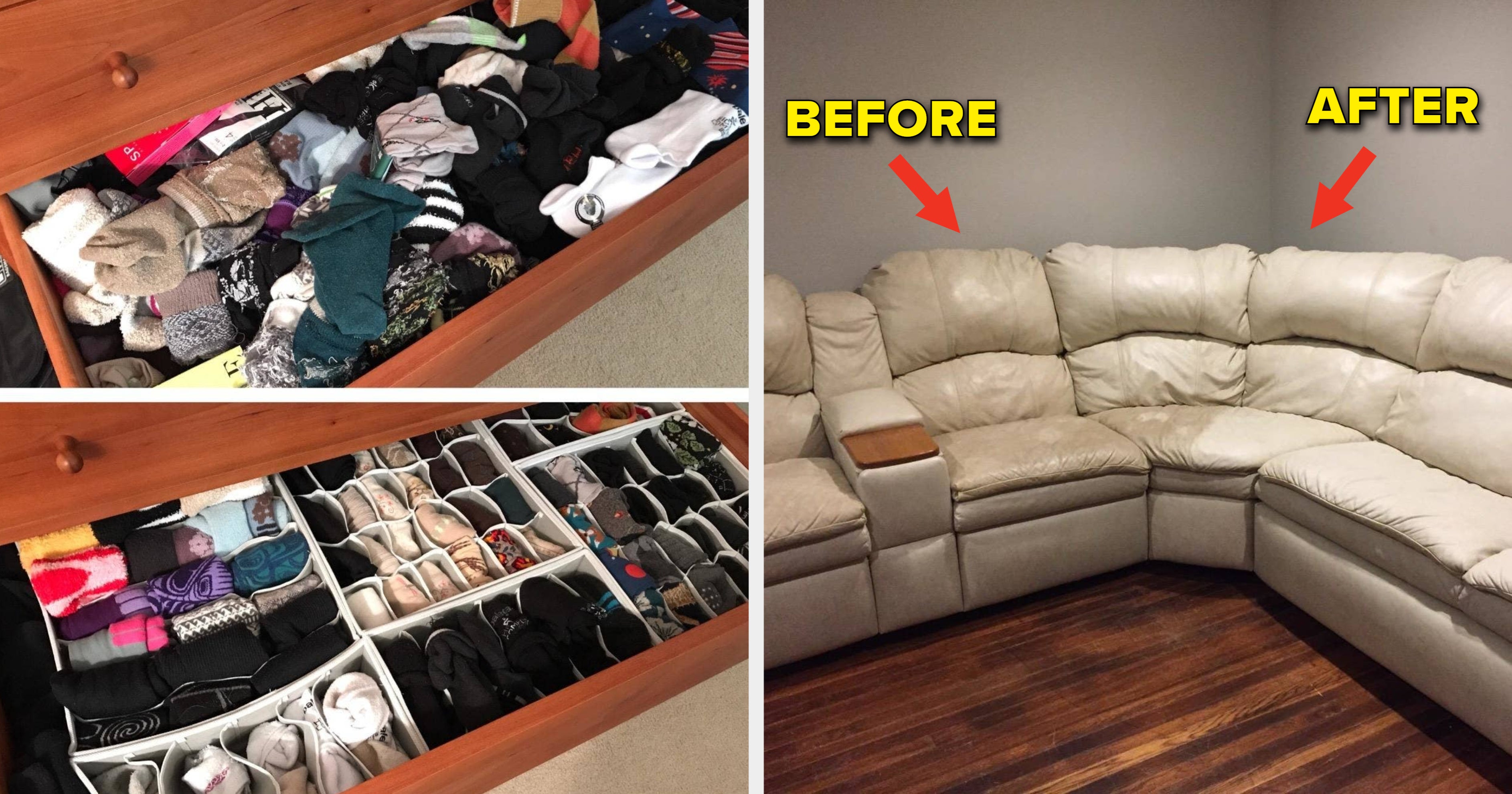 34 Messy House Before-And-After Photo Products