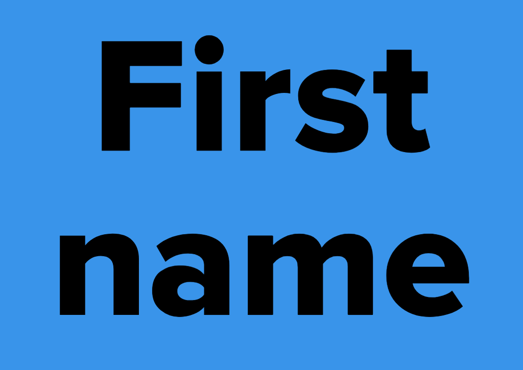 Is This More Of A First Or Last Names?