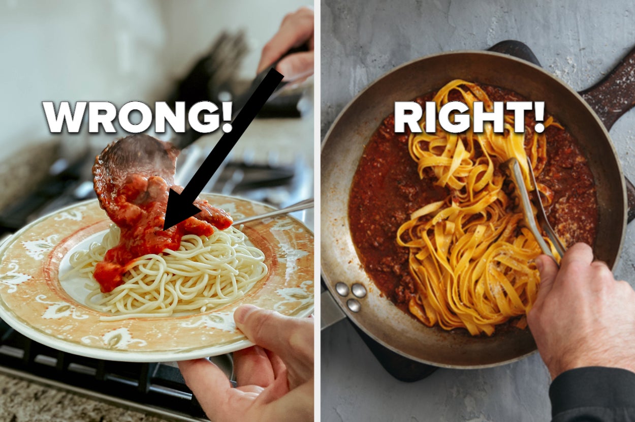 eating spaghetti wrong