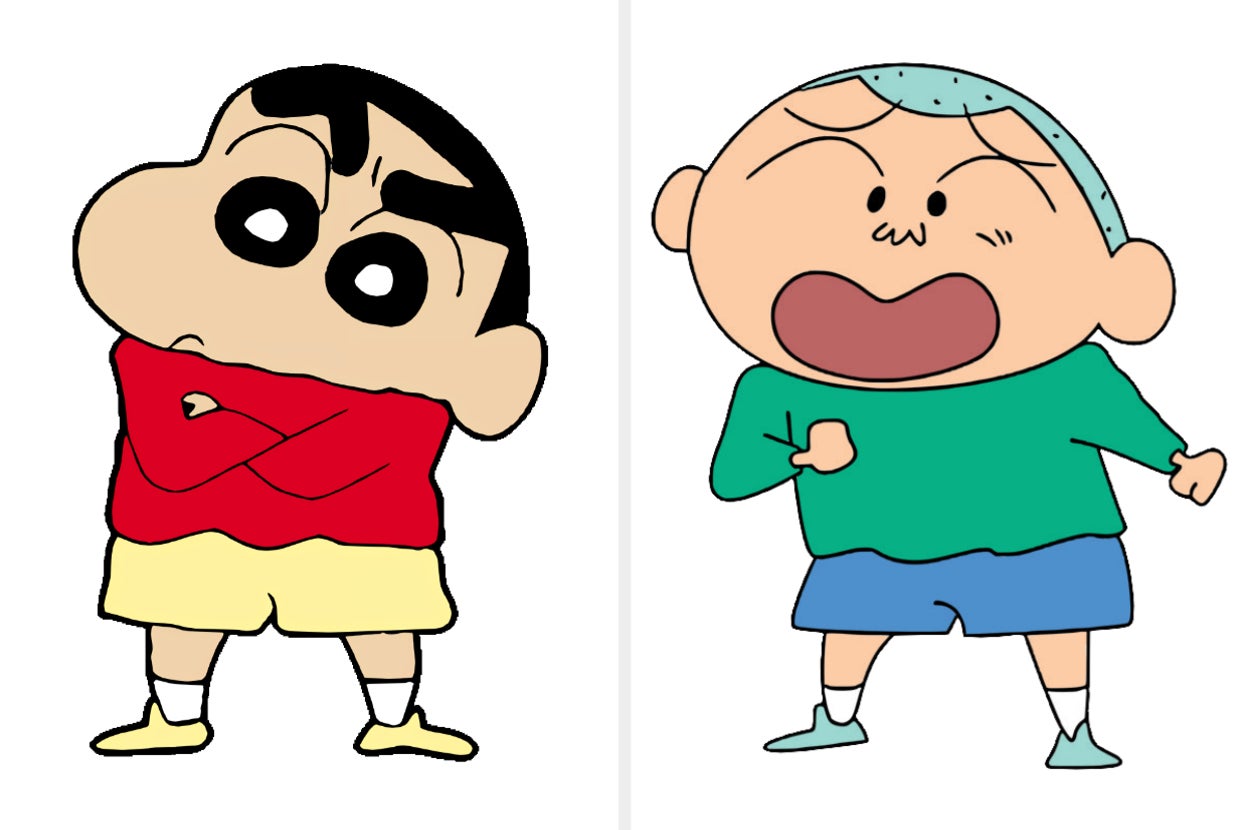 how to draw cartoon character shin chan