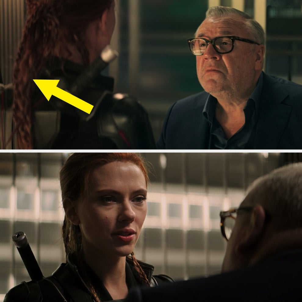 Scarlett Johansson Black Widow Hair In Ponytail