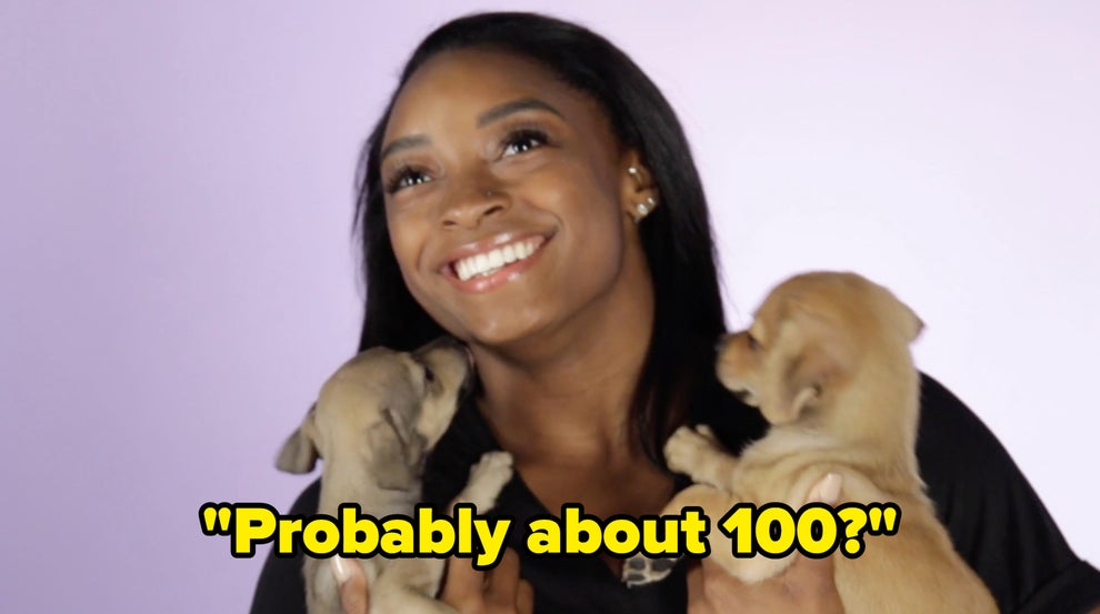 Olympian Simone Biles' Puppy Interview
