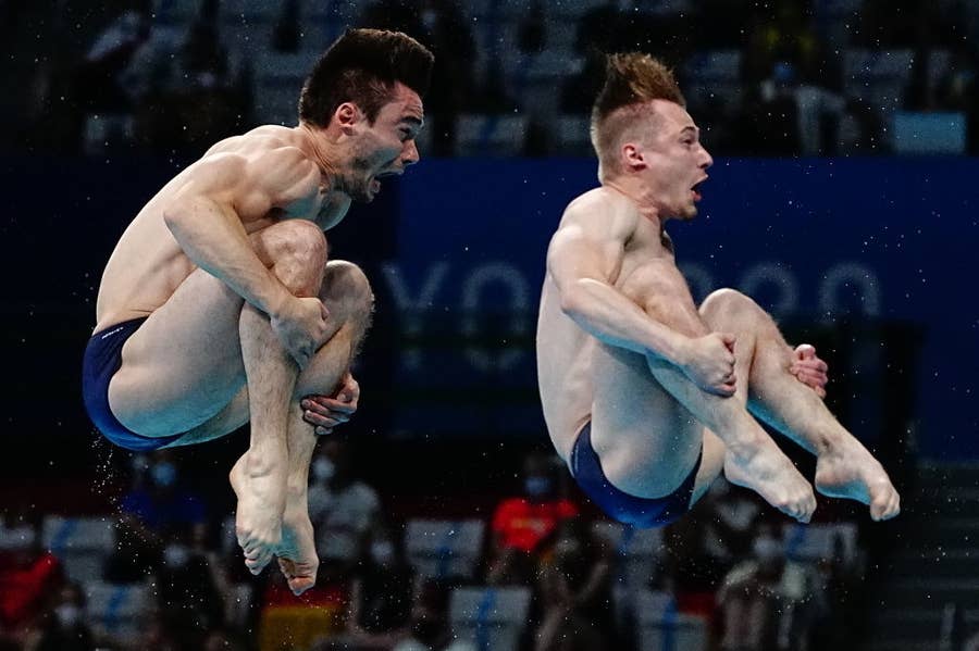 olympic diving faces
