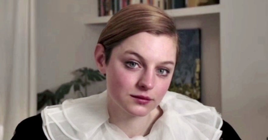 "The Crown" Actor Emma Corrin Shares Pic In A Chest Binder