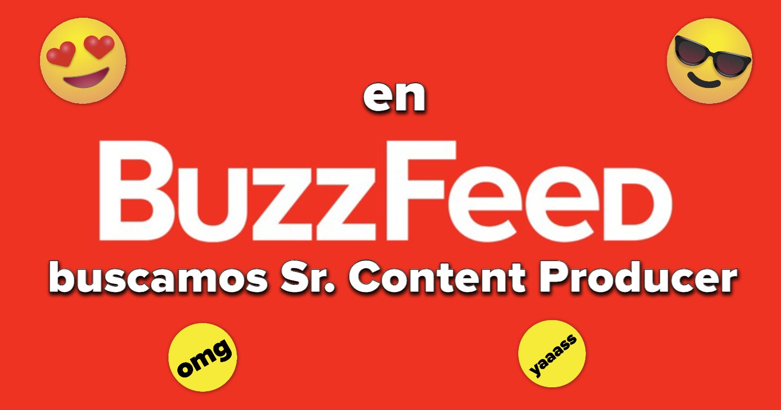En BuzzFeed buscamos Sr. Content Producer para escribir y editar