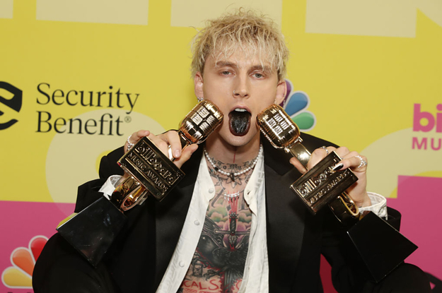 Machine Gun Kelly's New Shaved Head Look Was Just A Bald Cap All Along ...