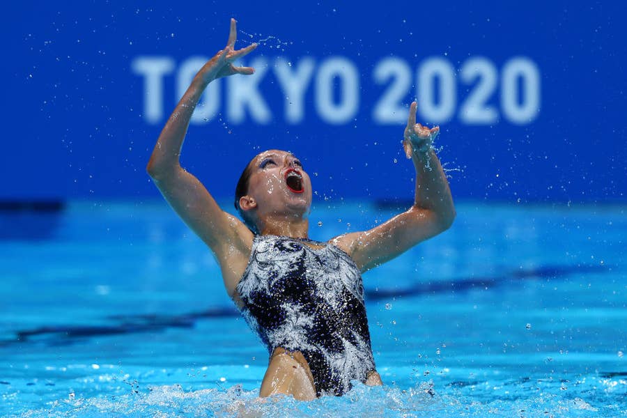 Olympic Synchronized Swimming Faces