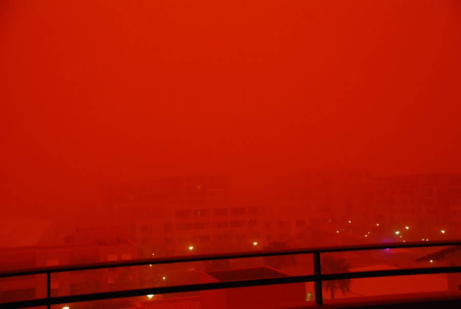 red dust sky
