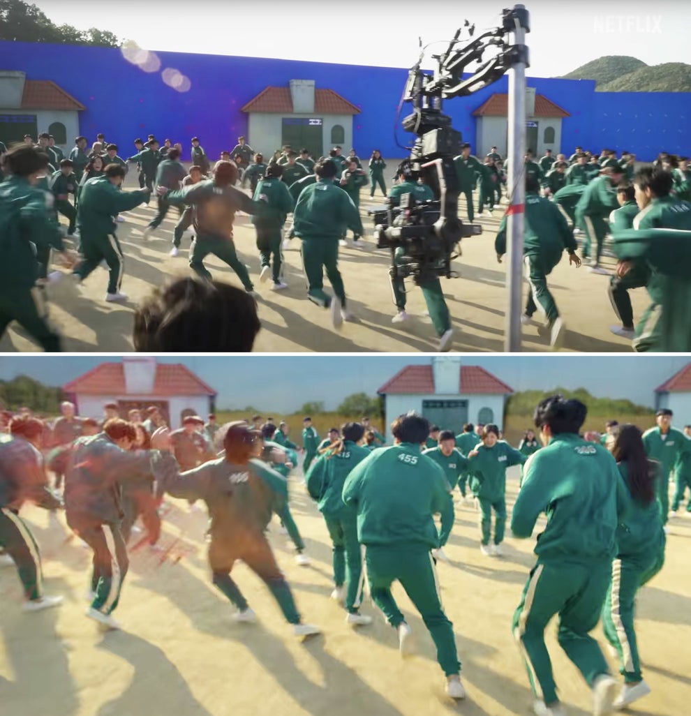 31 Squid Game Moments Vs Behind The Scenes Photos