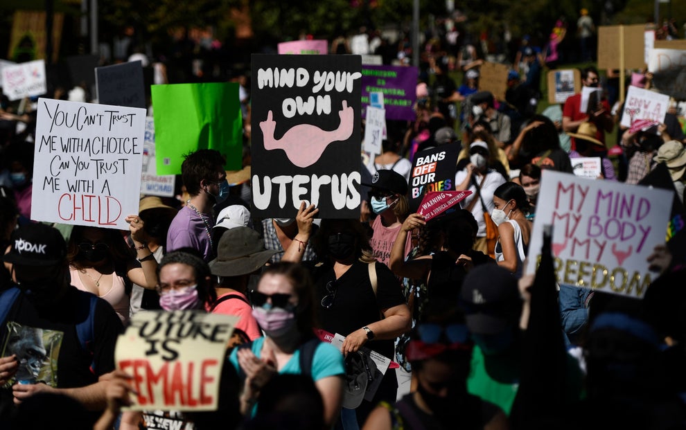 Women's March 2021: Thousands Protest For Abortion Rights
