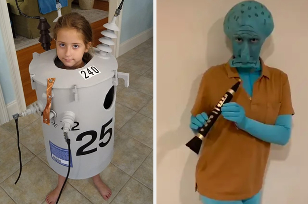 Homemade Squidward Costume