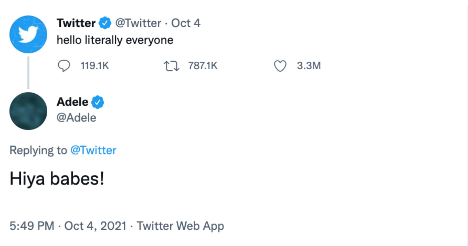 Adele Tweeted And Teased Music And More Celeb Tweets