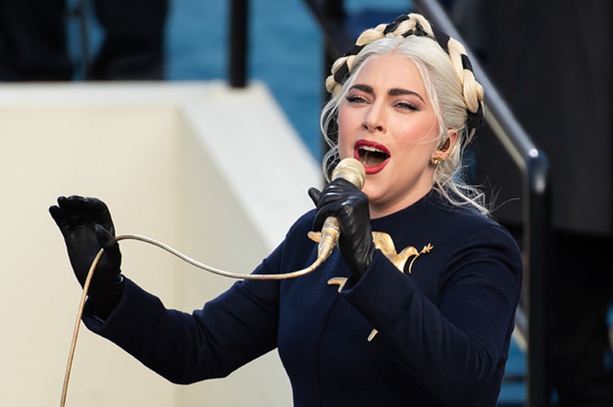 Gaga Gold Wings Outfit