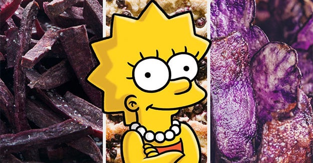 Eat At This Purple Food Buffet To Reveal Which Character From "The ...