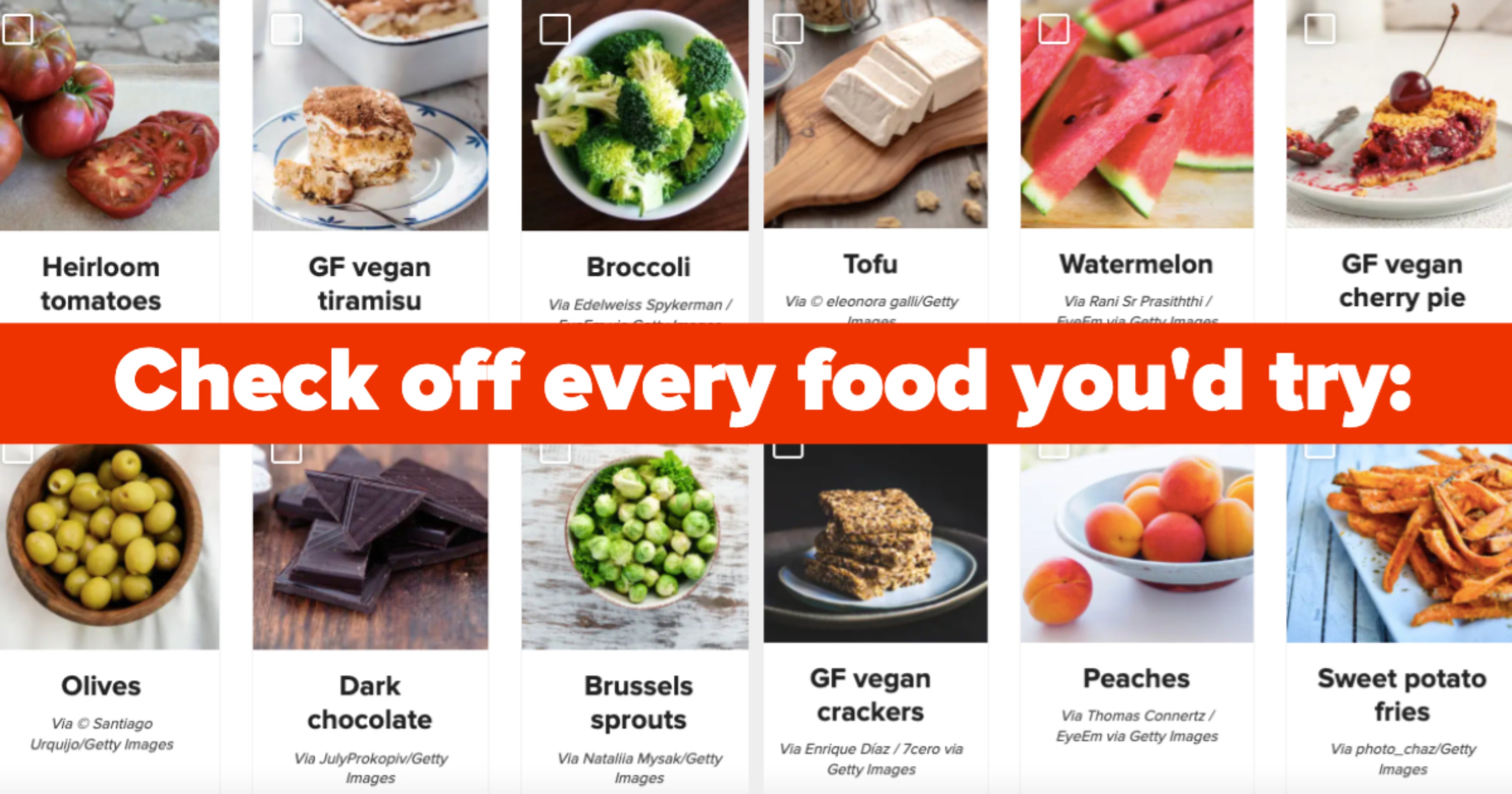 Picky Eater Uncommon Foods Checklist Quiz