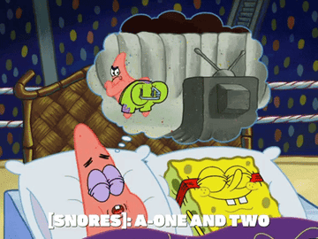 patrick gif sleeping