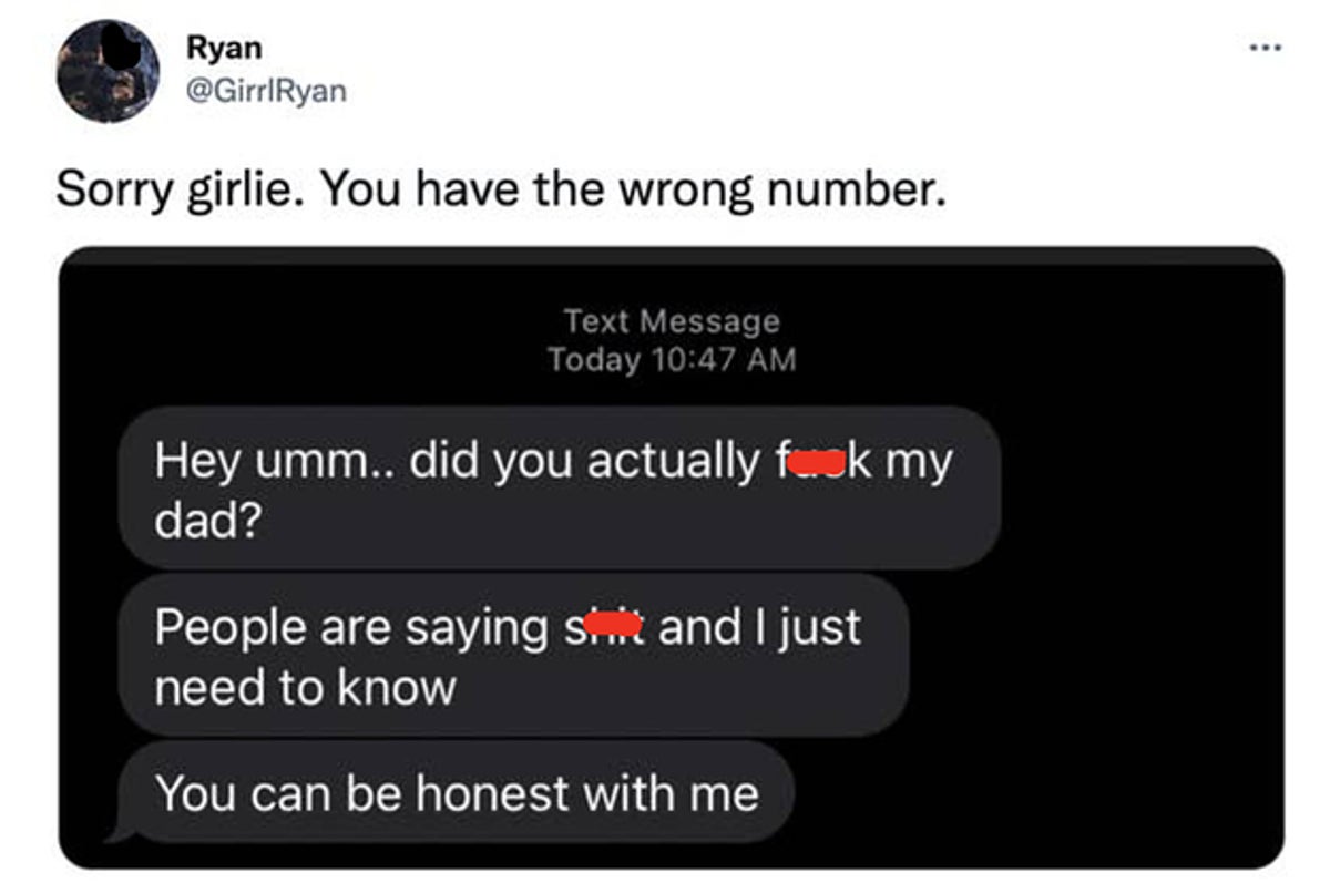 Text Messages Wrong Number