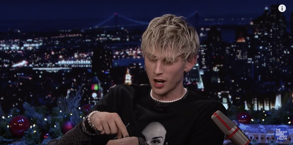 Machine Gun Kelly Tried To Impress Megan Fox Knife Toss