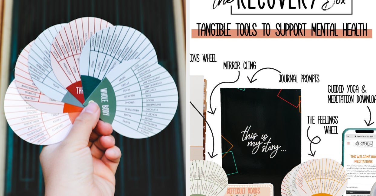 The Recovery Box Feelings Wheel For Anxiety